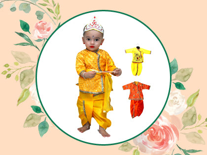 Buy Little Krishna Costumes, Baby Krishna Dress Online Mathura, India ...